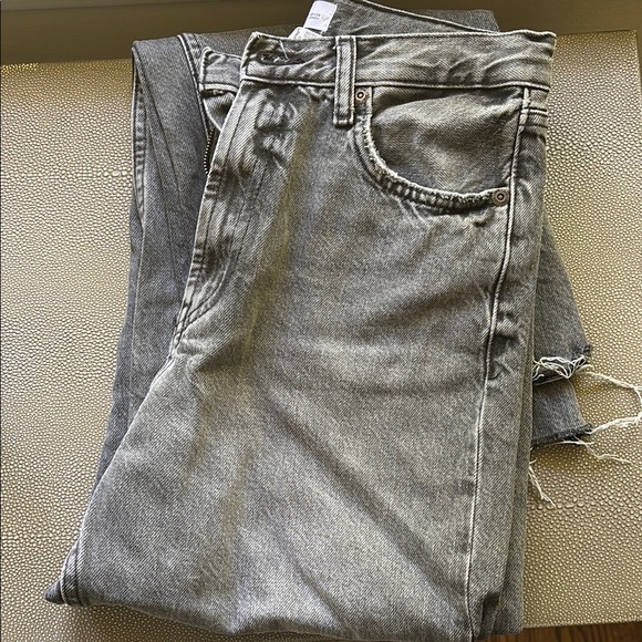 Zara | Jeans | Zara Washed Black High Rise Womens Wide Leg Jeans | Poshmark